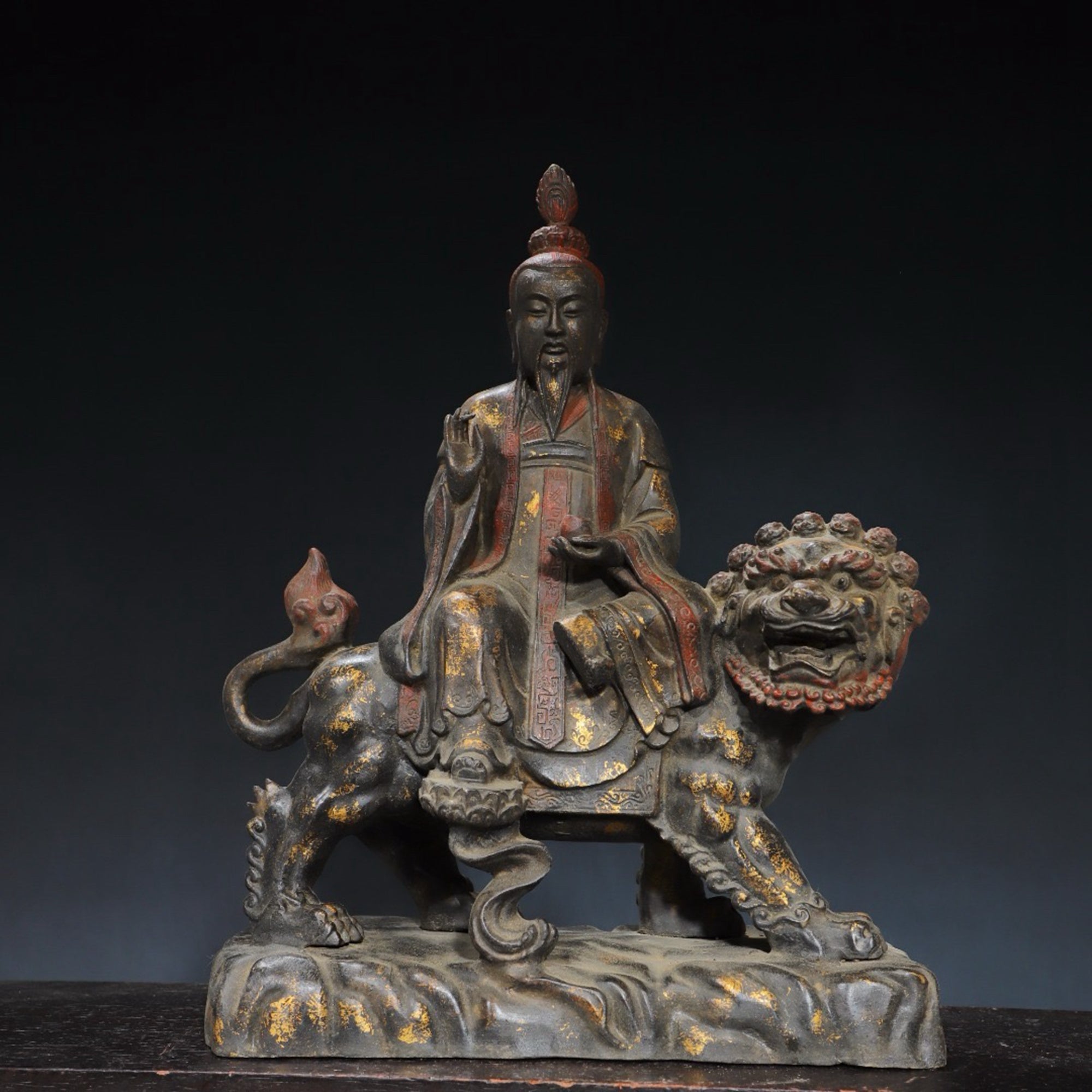 Pure copper Taiyi human statue – yuepingtrade