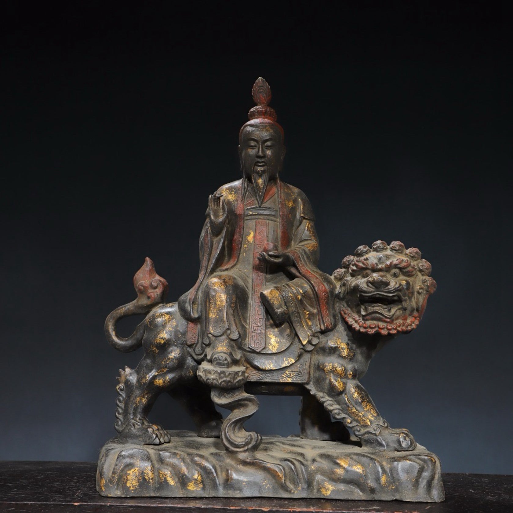 Pure copper Taiyi human statue – yuepingtrade