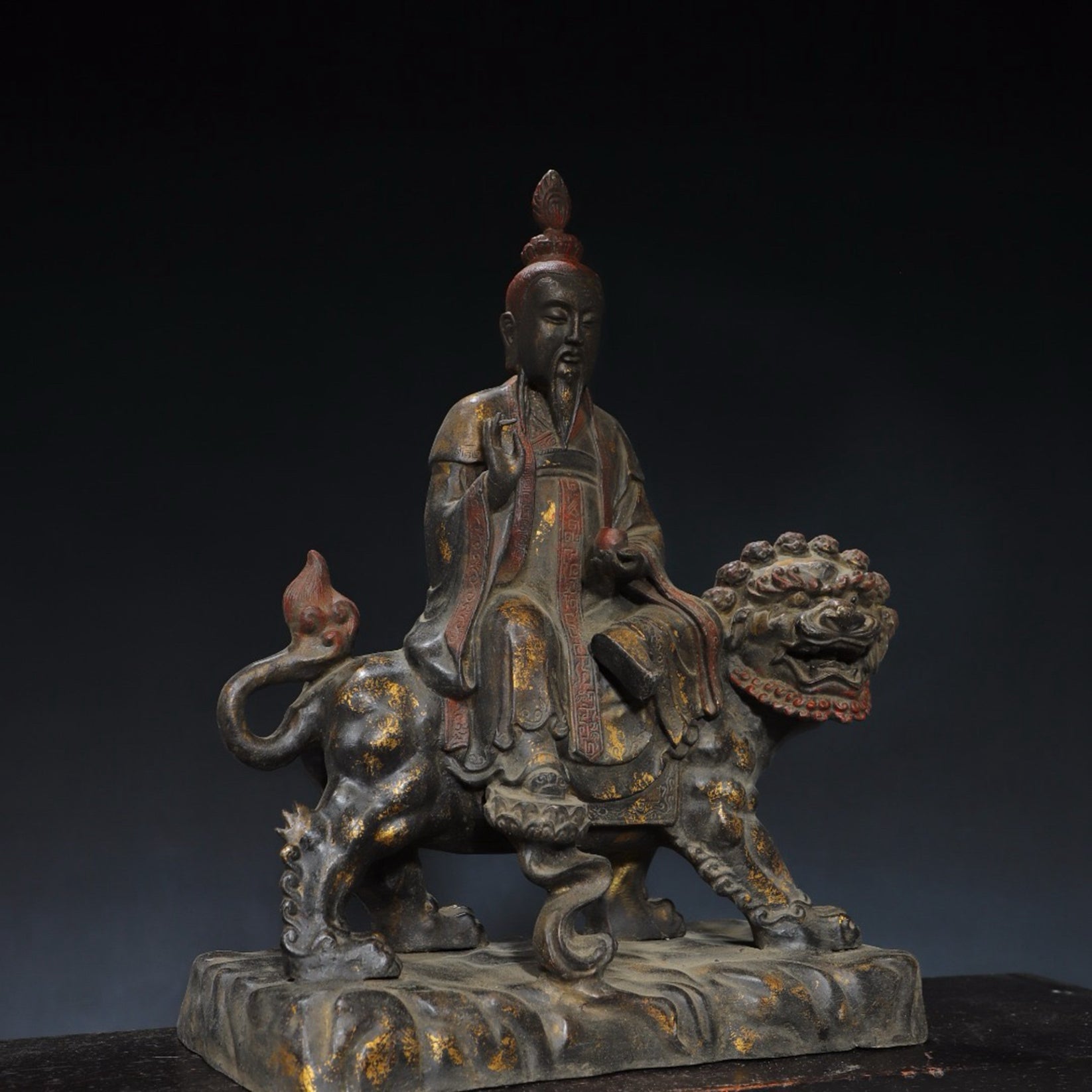 Pure copper Taiyi human statue – yuepingtrade