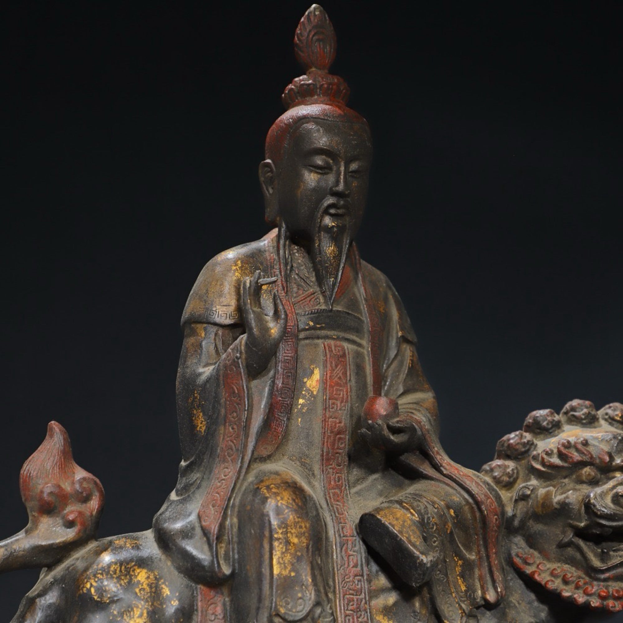 Pure copper Taiyi human statue – yuepingtrade