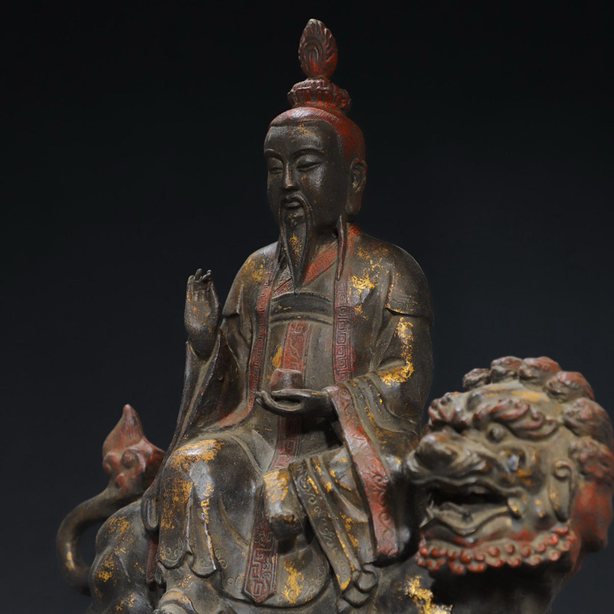 Pure copper Taiyi human statue – yuepingtrade