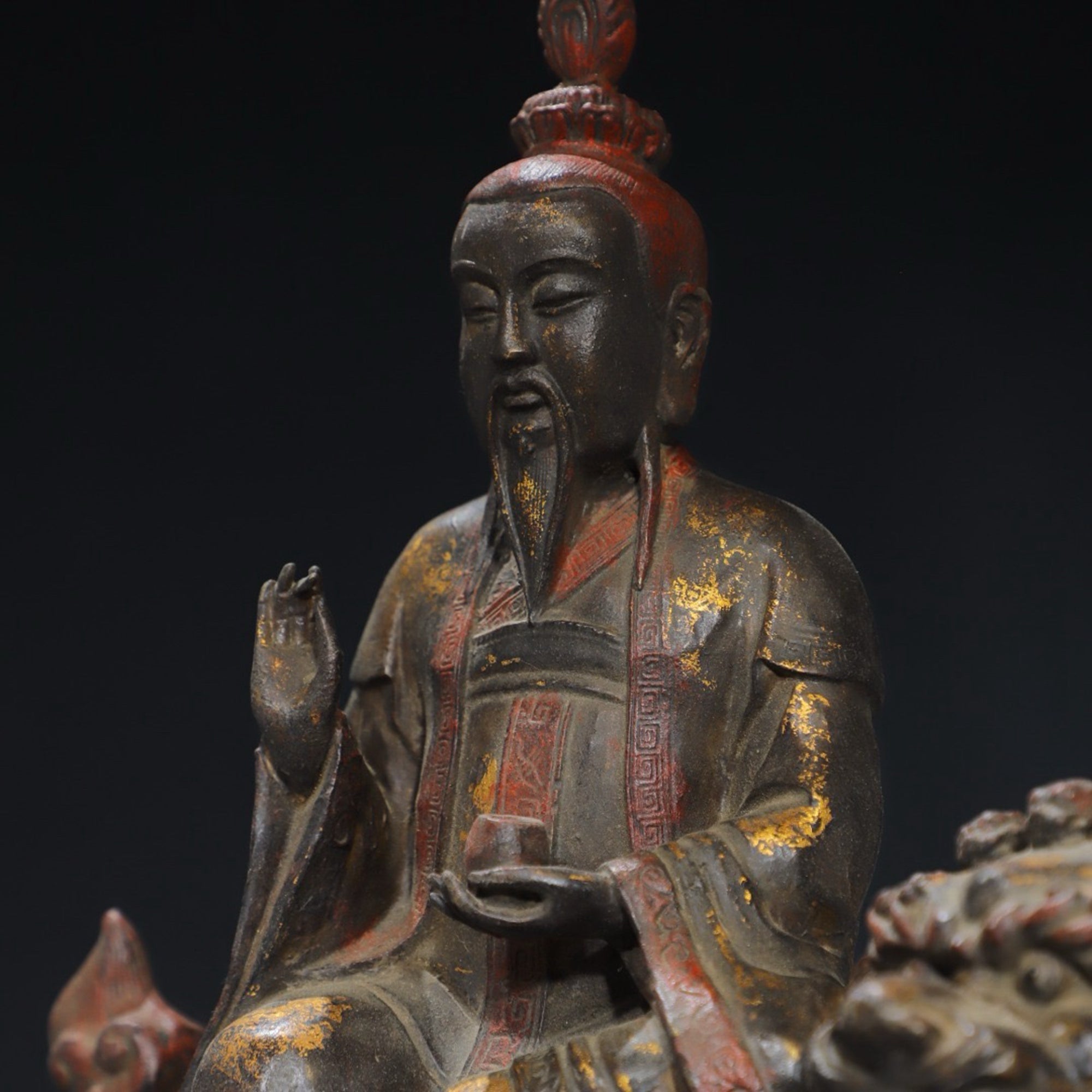 Pure copper Taiyi human statue – yuepingtrade